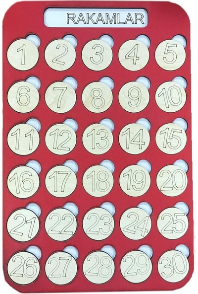 Farbu Oyuncak Kırmızı Rakamlar 30 Pcs Eğitici Ahşap Puzzle FBP23 Farbu Oyuncak Kırmızı Rakamlar 30 Pcs Eğitici Ahşap Puzzle FBP23