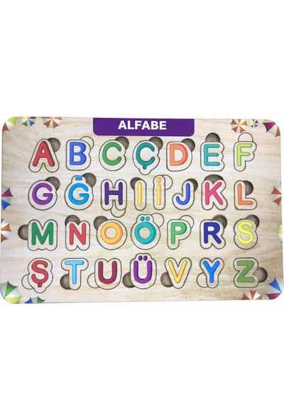 Farbu Oyuncak Renkli Alfabe 29 Pcs Eğitici Ahşap Puzzle FBP08 Farbu Oyuncak Renkli Alfabe 29 Pcs Eğitici Ahşap Puzzle FBP08