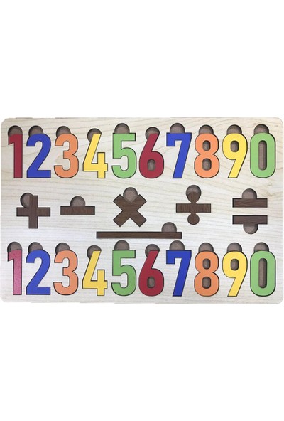 Farbu Oyuncak Renkli Sayılar Işlemler 27 Pcs Eğitici Ahşap Puzzle FBP12 Farbu Oyuncak Renkli Sayılar Işlemler 27 Pcs Eğitici Ahşap Puzzle FBP12