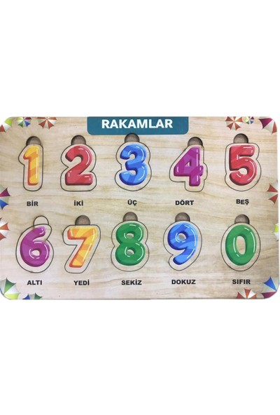 Farbu Oyuncak Renkli Rakamlar 10 Pcs Eğitici Ahşap Puzzle FBP14 Farbu Oyuncak Renkli Rakamlar 10 Pcs Eğitici Ahşap Puzzle FBP14