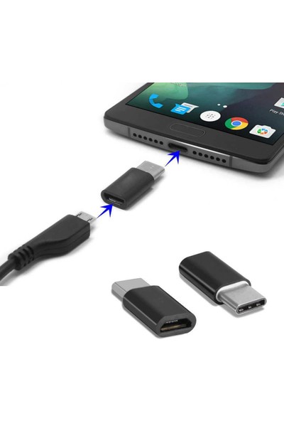 Yeka Type C To Micro USB Dönüştürücü Adaptör USB 3.1