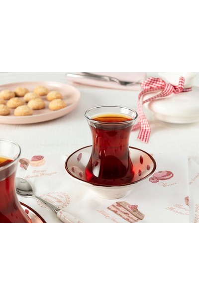 Madame Coco Vie Rouge Graine Çay Tabağı - 10 cm