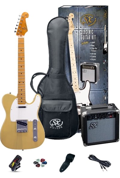 SX Se2-Sk-Bsb Elektro Gitar Seti (Butter Scotch Blonde) SX Se2-Sk-Bsb Elektro Gitar Seti (Butter Scotch Blonde)