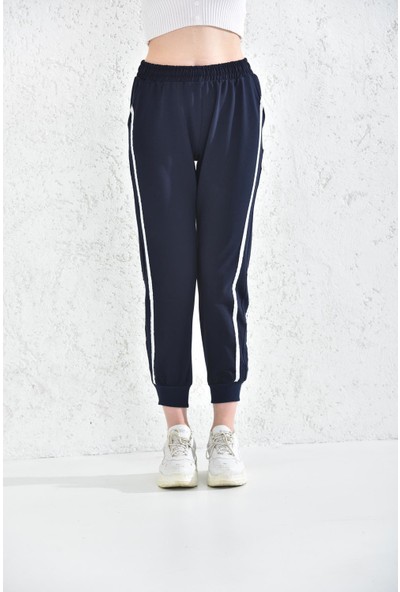 Big Free Kadın Sim Şeritli Ribanalı Eşofman Altı TB21KB099019