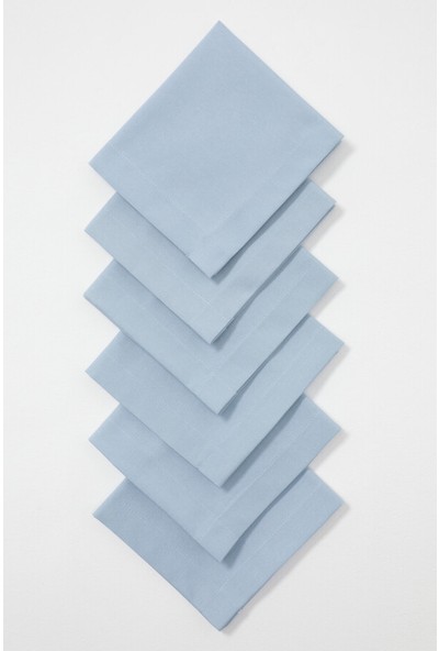 Favora Favora 6lı Peçete Seti 40x40 - Mavi