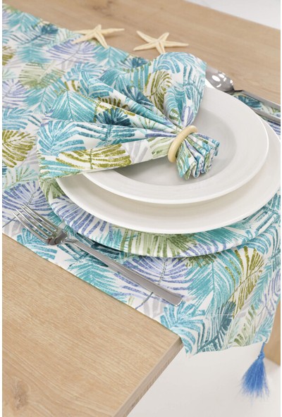 Favora Favora 6 Kişilik Runner Supla Ve Peçete Takımı - Renkli