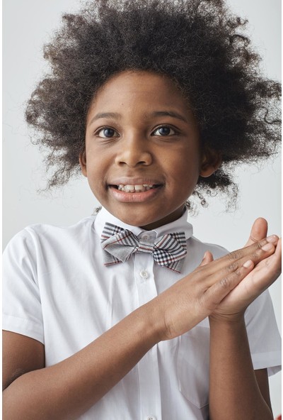 B&G Store Erkek Çocuk Ekose Papyon