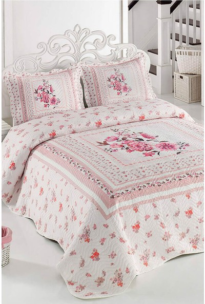 Örtüm Örtüm Thalia Çift Kişilik Kapitone Yatak Örtüsü Takımı - Pudra