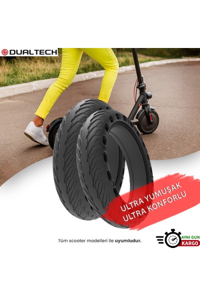 Xiaomi 8.5 Inç Elektrikli (1 Adet) Scooter Dolgu Lastik (Dyt)
