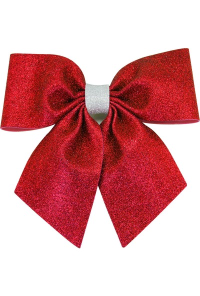 Happyland Yılbaşı Simli Fiyonk Süs 20X20 Kırmızı