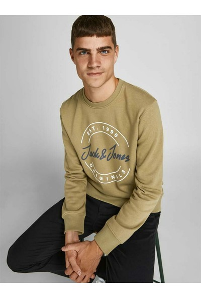 Jack & Jones Erkek Olive Sweatshirt