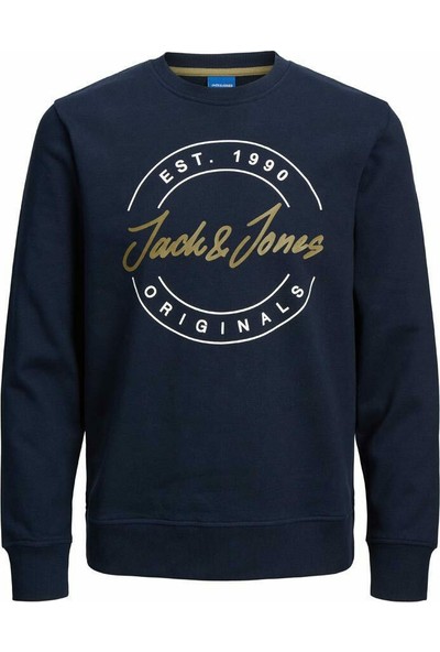 Jack & Jones Erkek Lacivert Sweatshirt