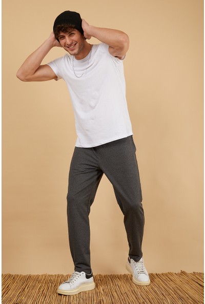 Twenty3 Erkek Regular Fit Düz Paça Basic Eşofman Altı