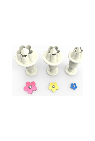 Pasta Works Çiçek 3'lü Mini Basmalı Kopat Pasta Works Çiçek 3'lü Mini Basmalı Kopat