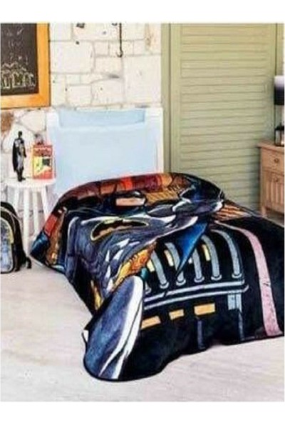 Özdilek Batman City Lisanslı 155X215 cm Tek Kişilik Battaniye Özdilek Batman City Lisanslı 155X215 cm Tek Kişilik Battaniye