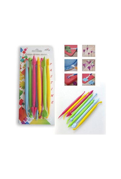 Pasta Works Pasta Şeker Hamuru Şekillendirici Marzipan Şekillendirme Seti Kalın 8 Parça Pasta Works Pasta Şeker Hamuru Şekillendirici Marzipan Şekillendirme Seti Kalın 8 Parça