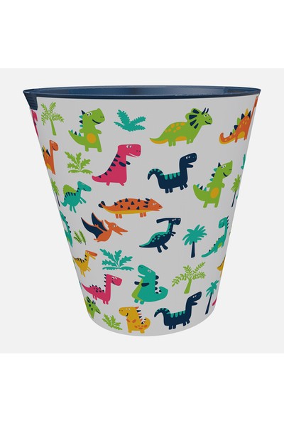 Evgaraj Çöp Kovası Çocuk Odası Muftak Banyo 10 Lt, Dinozor Evgaraj Çöp Kovası Çocuk Odası Muftak Banyo 10 Lt, Dinozor