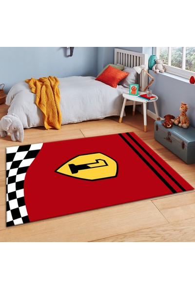 Jungle Halı Race F1 Kırmızı Erkek Çocuk Odası Halısı Jungle Halı Race F1 Kırmızı Erkek Çocuk Odası Halısı