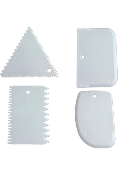 Pasta Works 4'lü Hamur Kazıyıcı Set Pasta Works 4'lü Hamur Kazıyıcı Set