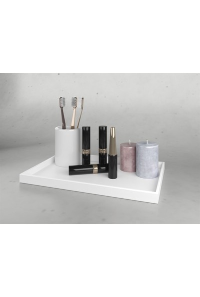 Corian Takı Tepsisi- Beyaz Corian Takı Tepsisi- Beyaz