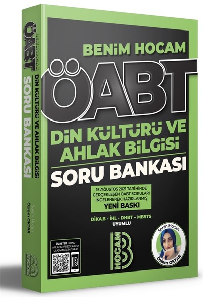 Benim Hocam Yayınları 2022 ÖABT Din Kültürü ve Ahlak Bilgisi Tamamı Çözümlü Soru Bankası - Özlem Oktar Benim Hocam Yayınları 2022 ÖABT Din Kültürü ve Ahlak Bilgisi Tamamı Çözümlü Soru Bankası - Özlem Oktar