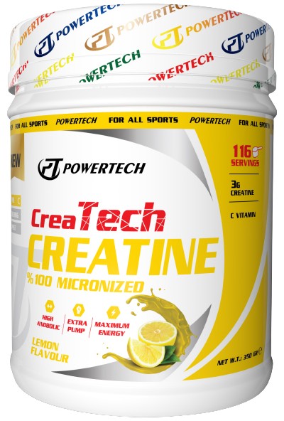 Powertech Createch Creatine Mikronize Creatine 350 gr Toz Kreatin Limon Aromalı Powertech Createch Creatine Mikronize Creatine 350 gr Toz Kreatin Limon Aromalı
