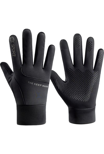 Fıy Sıcak Tutan Dokunmatik Ekrana Duyarlı Spor Kış Eldiveni (Yurt Dışından)