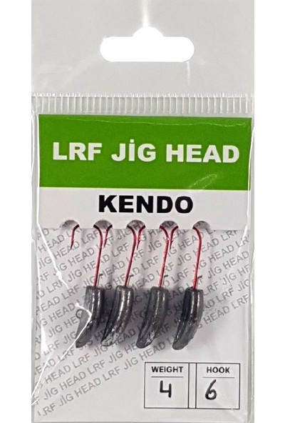 Kendo Lrf Jig Head Kırmızı Iğneli 4 Adet #8 1,5 gr Kendo Lrf Jig Head Kırmızı Iğneli 4 Adet #8 1,5 gr