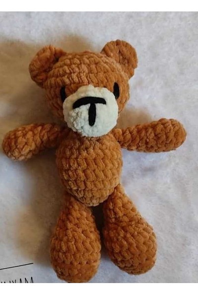 Toys City Kadife Minik Ayıcık Organik Örgü Oyuncak Toys City Kadife Minik Ayıcık Organik Örgü Oyuncak