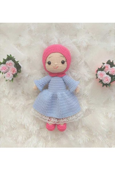 Toys City Mavi Elbiseli Tesettürlü Bebek Organik Örgü Oyuncak Toys City Mavi Elbiseli Tesettürlü Bebek Organik Örgü Oyuncak