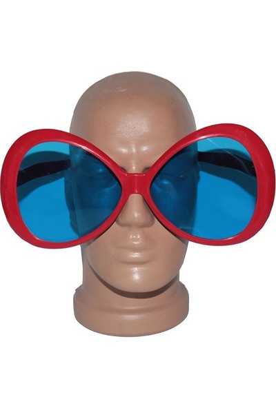 Ozcmax Kırmızı Renk Mega Boy Oval Yuvarlak Parti Gözlüğü Ozcmax Kırmızı Renk Mega Boy Oval Yuvarlak Parti Gözlüğü