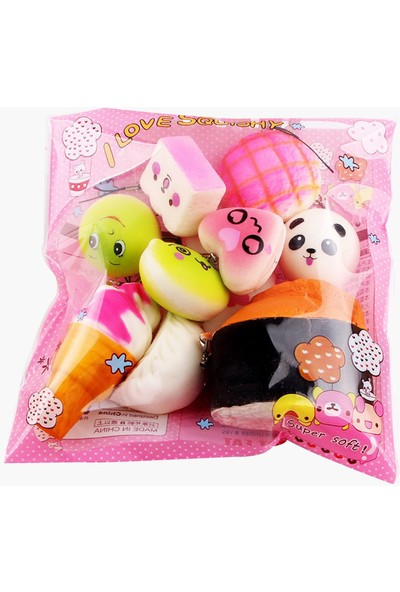 Playseba 10 Adet Squishy Midi Sürpriz Paket - 130 Farklı Figürden 10'lu Sürpriz Set Playseba 10 Adet Squishy Midi Sürpriz Paket - 130 Farklı Figürden 10'lu Sürpriz Set