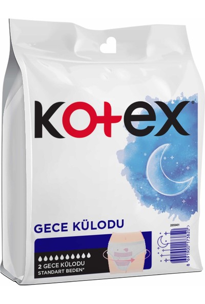 Kotex Regl Gece Külodu 2'li Kotex Regl Gece Külodu 2'li