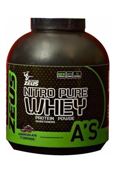 Zeus Nutrition Nitro Pure Whey Protein Tozu 2273 gr Aroma Sütlü Çikolata + Shaker Zeus Nutrition Nitro Pure Whey Protein Tozu 2273 gr Aroma Sütlü Çikolata + Shaker