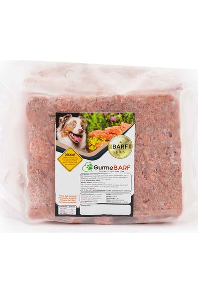 Gurmebarf - Barf Plus - 5 kg Köpek Maması - (250 Gr’lık Porsiyonlar Halinde)