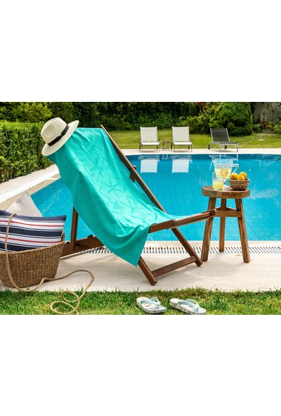 Madame Coco Cadencia Jakarlı Plaj Havlusu - Mint Yeşili - 75X150 cm Madame Coco Cadencia Jakarlı Plaj Havlusu - Mint Yeşili - 75X150 cm