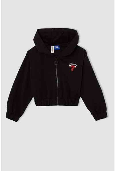 DeFacto Kız Çocuk Chicago Bulls Lisanslı Kapüşonlu Sırt Baskılı İçi Yumuşak Tüylü Crop Hırka V4152A621AU DeFacto Kız Çocuk Chicago Bulls Lisanslı Kapüşonlu Sırt Baskılı İçi Yumuşak Tüylü Crop Hırka V4152A621AU
