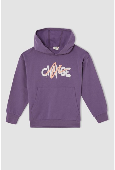DeFacto Erkek Çocuk Regular Fit Slogan Sırt Baskılı Kapüşonlu Kanguru Cepli Sweatshirt W2064A621WN DeFacto Erkek Çocuk Regular Fit Slogan Sırt Baskılı Kapüşonlu Kanguru Cepli Sweatshirt W2064A621WN