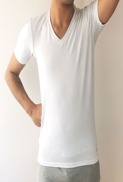 Yeap Underwear Beyaz Pamuklu Likralı Erkek V Yaka Yarım Kollu Atlet - Tişört Yeap Underwear Beyaz Pamuklu Likralı Erkek V Yaka Yarım Kollu Atlet - Tişört