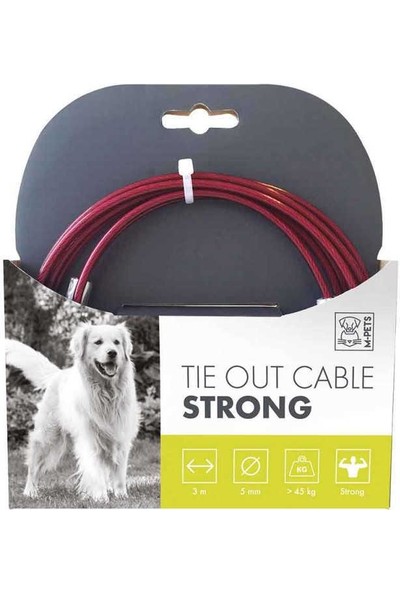 M-Pets Strong Bağçe Bağlama Halati 3mt/ Kırmızı M-Pets Strong Bağçe Bağlama Halati 3mt/ Kırmızı