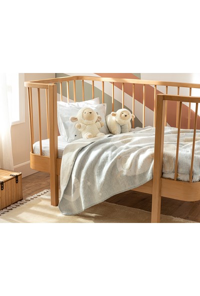 English Home Little Lamb Pamuklu Tek Kişilik Bebe Battanıye 100X120 cm Beyaz English Home Little Lamb Pamuklu Tek Kişilik Bebe Battanıye 100X120 cm Beyaz