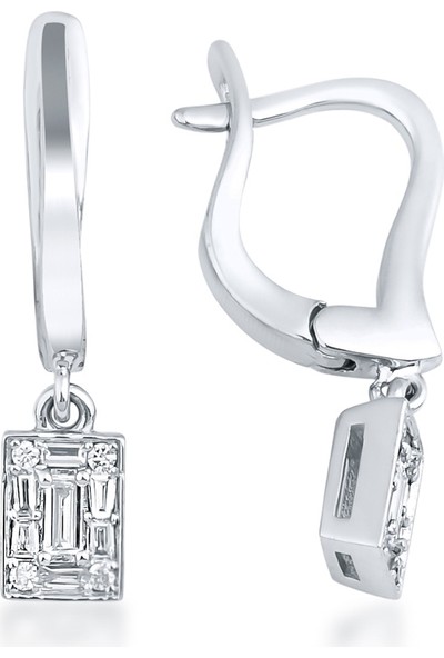 Parle Jewellery Pırlantalı Devana Baget Küpe