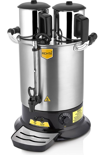 Remta Platin Model Çift Demlikli Çay Makinesi 17 Lt Demlikler Dahil Remta Platin Model Çift Demlikli Çay Makinesi 17 Lt Demlikler Dahil