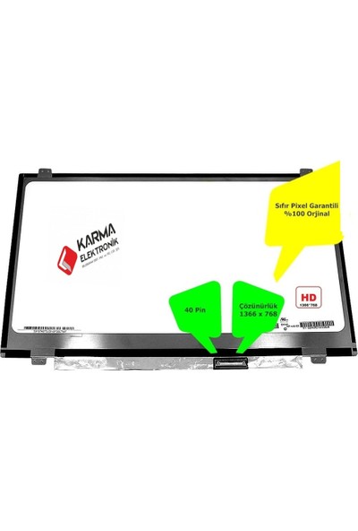 Afila Asus X501A Uyumlu Notebook LCD Ekran (15.6 Afila Asus X501A Uyumlu Notebook LCD Ekran (15.6