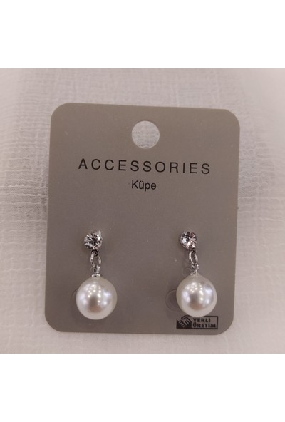 Esma Bijuteri & Tekstil Sallantılı Inci Küpe Esma Bijuteri & Tekstil Sallantılı Inci Küpe