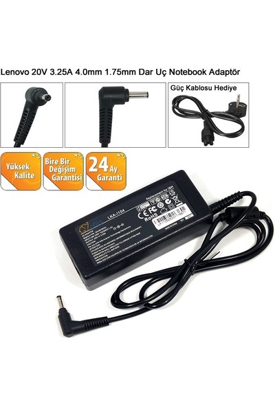 Afila Lenovo ADLX65CDGE2A - Laptop Şarj Cihazı ( 20V 3.25 65W - 4.0mm - 1.75MM )
