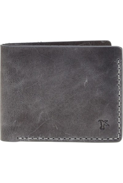 Fabrika Erkek Gri Deri Cüzdan Kartlık Takımı