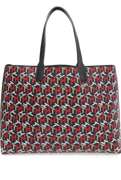 Tommy Hilfiger Lacivert - Kırmızı Ladies Omuz Çantası