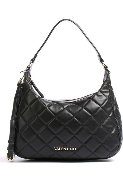 Mario Valentino VBS3KK07 Siyah Kadın Fermuarlı Omuz Çantası