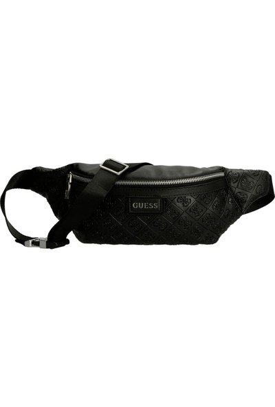 Guess HMVEZEP1330 Siyah Erkek Fermuarlı Bel Çantası